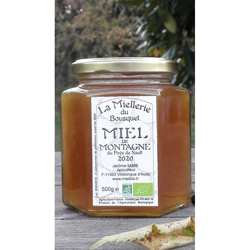 Miel de Montagne Bio Pyrénées 2023 pot 500g